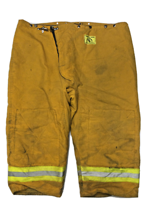 52x24 52s Morning Pride Yellow Firefighter Turnout Pants w/ Yellow ...