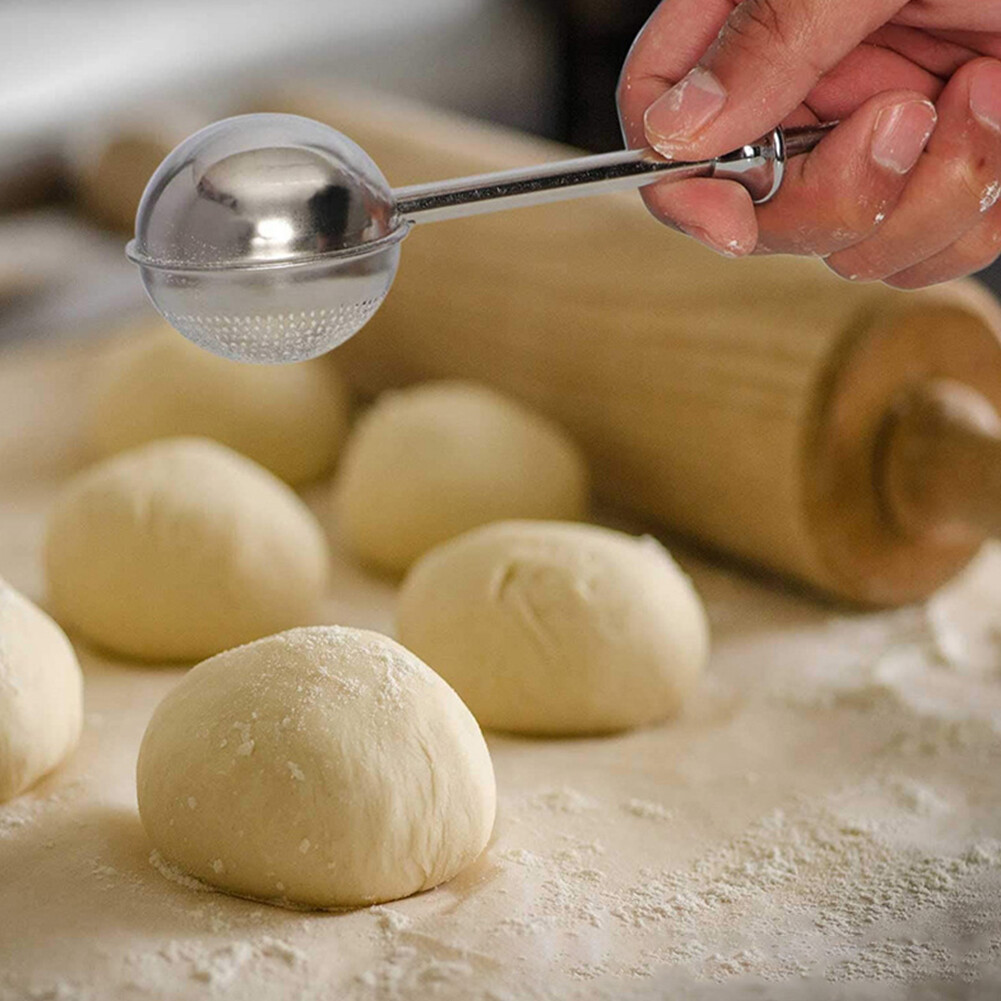 Home Kitchen Stainless Steel Sugar Sifter Easy Clean Flour Sieve DIY ...