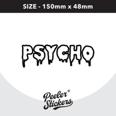 Psycho Decal Sticker, Laptop Macbook Car Music Post Malone Sticker ...