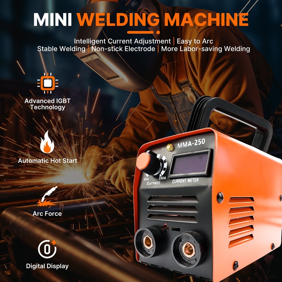 Mini Welding Machine 110V MMA-250 Mini Stick Welder IGBT Inverter ...