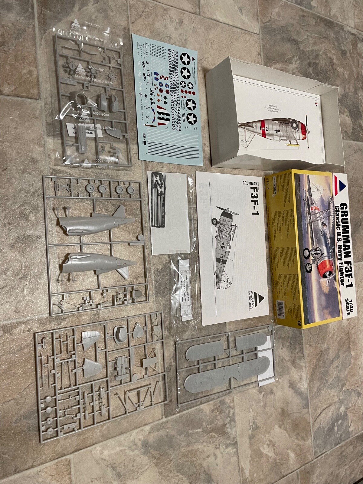 Accurate Miniatures 3413 Grumman F3F-1 U.S. Navy Fighter 1/48 Scale ...