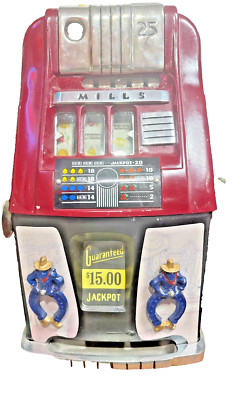 Antique Mills High Top 25 Cent Cowboy Slot Machine | eBay