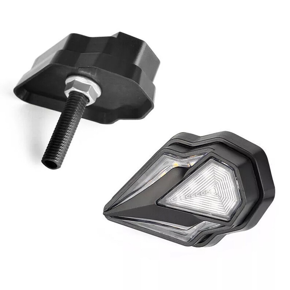2PC Motorcycle LED Flush Mount Turn Signals Indicator Blinker Light For ...
