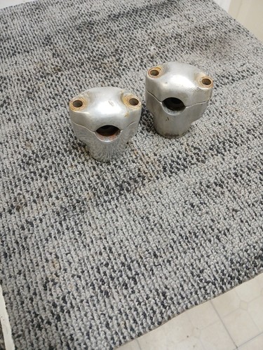 Vintage 1950s Cushman Eagle Scooter Handle Bar Risers Super Silver ...