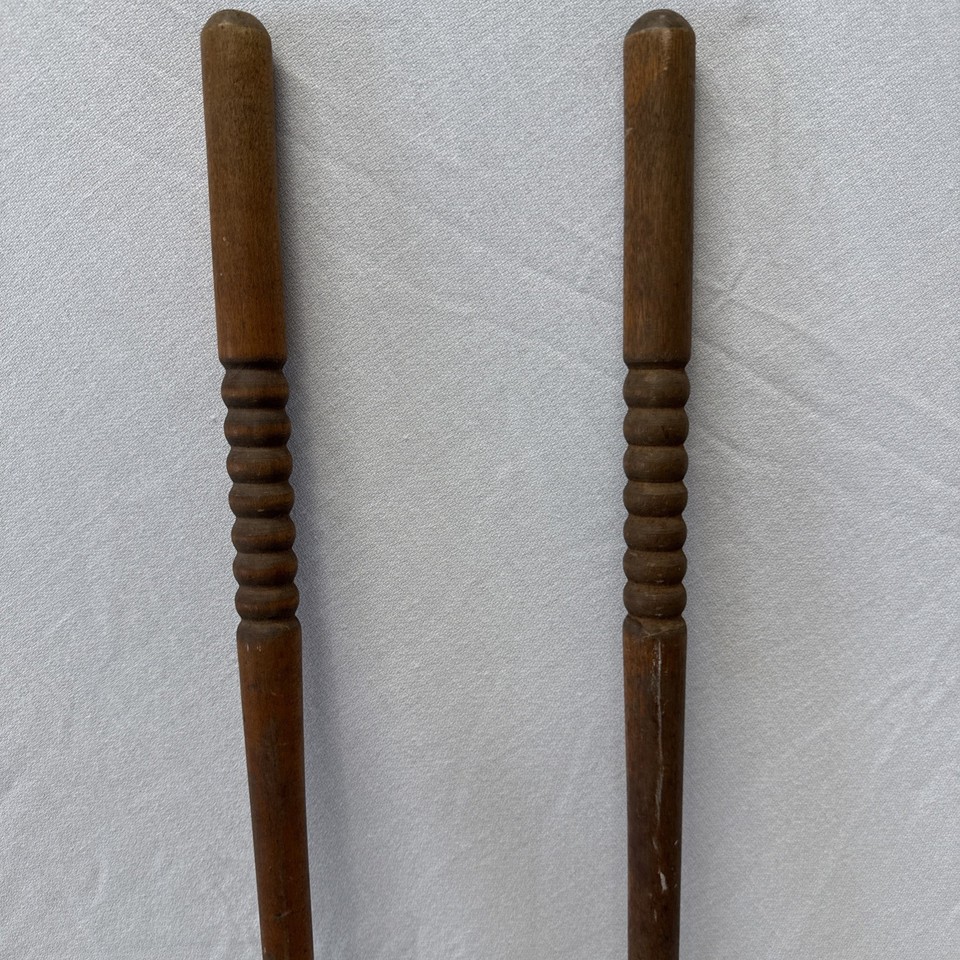 Vintage Croquet Mallets Set of 2 Man Cave Rec Room Decor | eBay