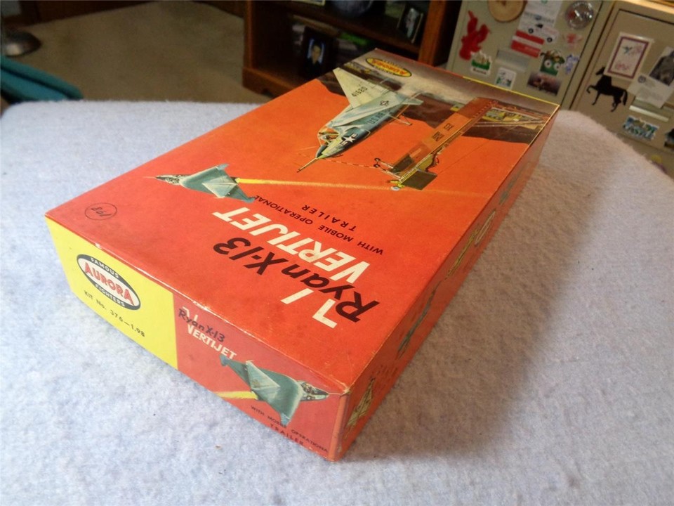 AURORA 1957 Vintage RYAN X-13 VERTIJET #376 Empty Box Only NICE! RARE ...