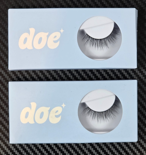 Doe Set of 2 Really Really Lowkey Reusable 15 Wears Lashes 1 Pair Each ...