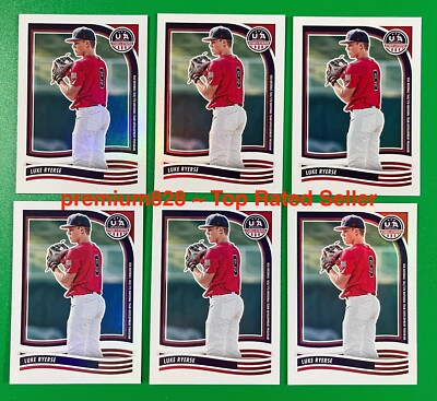 (x6) 2024 Panini USA Stars & Stripes LUKE RYERSE Team USA #127 Lot ~QTY ...