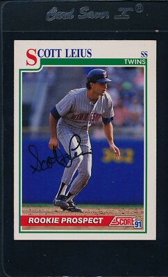 1991 Score #370 Scott Leius Twins Signed Auto *42258 | eBay