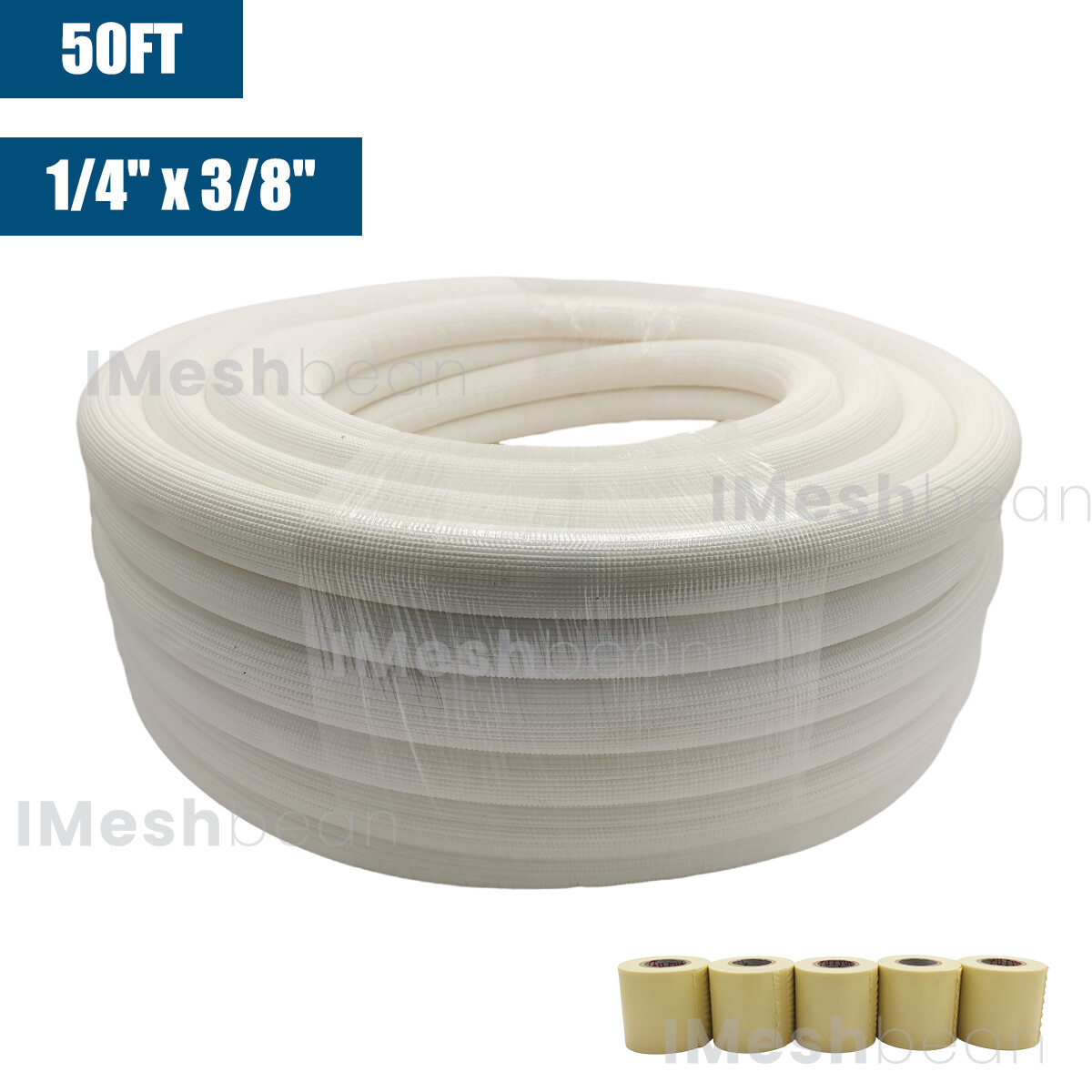 Ductless Mini Split Line Set 25ft/50ft Insulated AC Copper Line Kits w ...