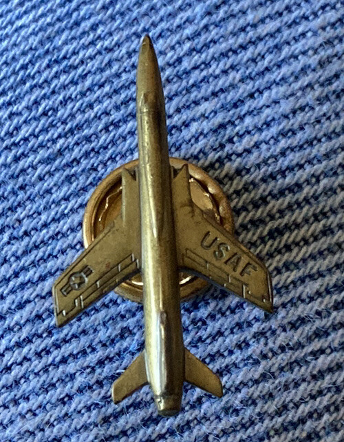 Vintage US Air Force F-100 Series Jet Fighter Airplane Tie Pin Lapel ...