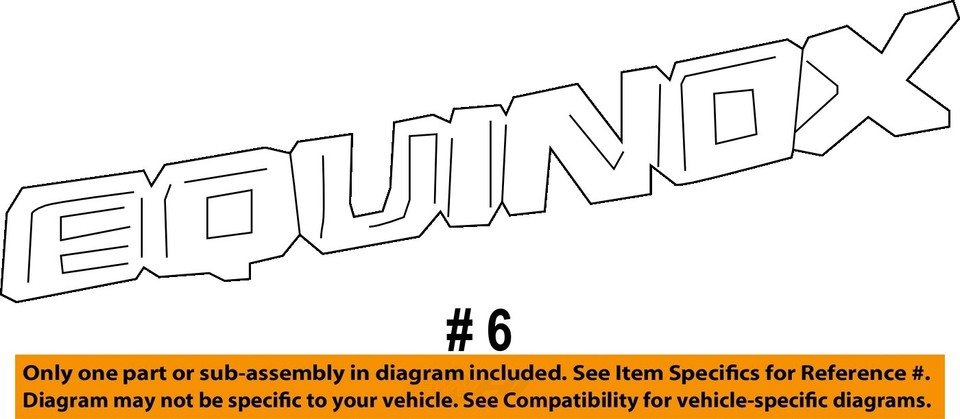 GM OEM 12-23 Equinox,Suburban 1500 Lift Gate Exterior Trim-Nameplate ...