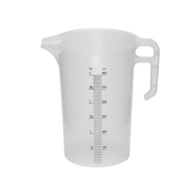 Pourmaxx Plastic Jug 3L Easy Food Safe Plastic Measuring Jug Australian ...