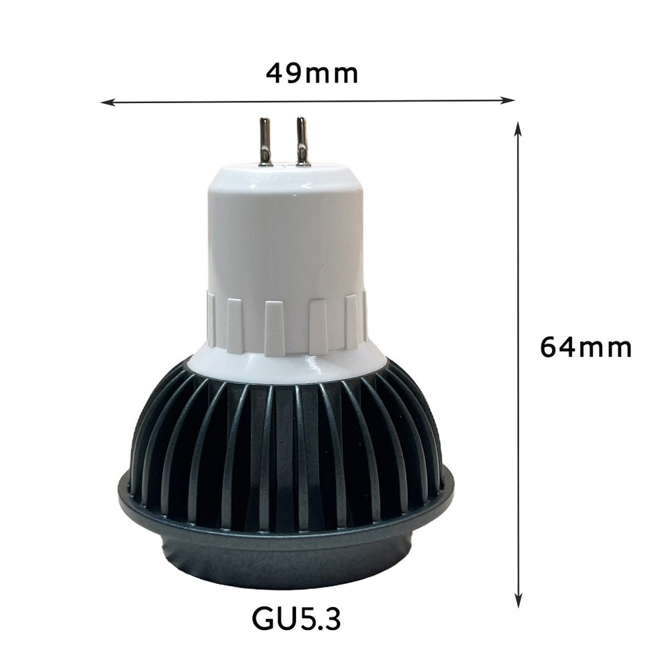 10W GU10 MR16 E27 Dimmable COB LED Spotlight Bulb 220V 12V 24V Grey ...