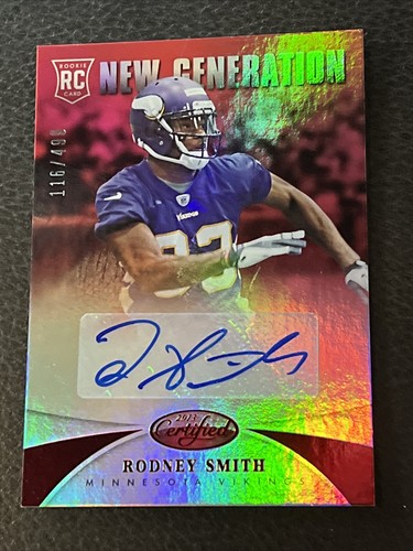 2013 Panini Certified - RODNEY SMITH - RC NEW GENERATION AUTO /499 #277 Vikings | eBay