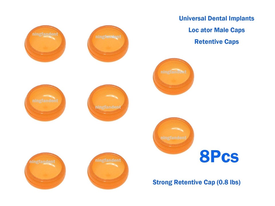 8Pcs Dental Retention Caps Fits Overdenture Locater Implant Abutment | eBay