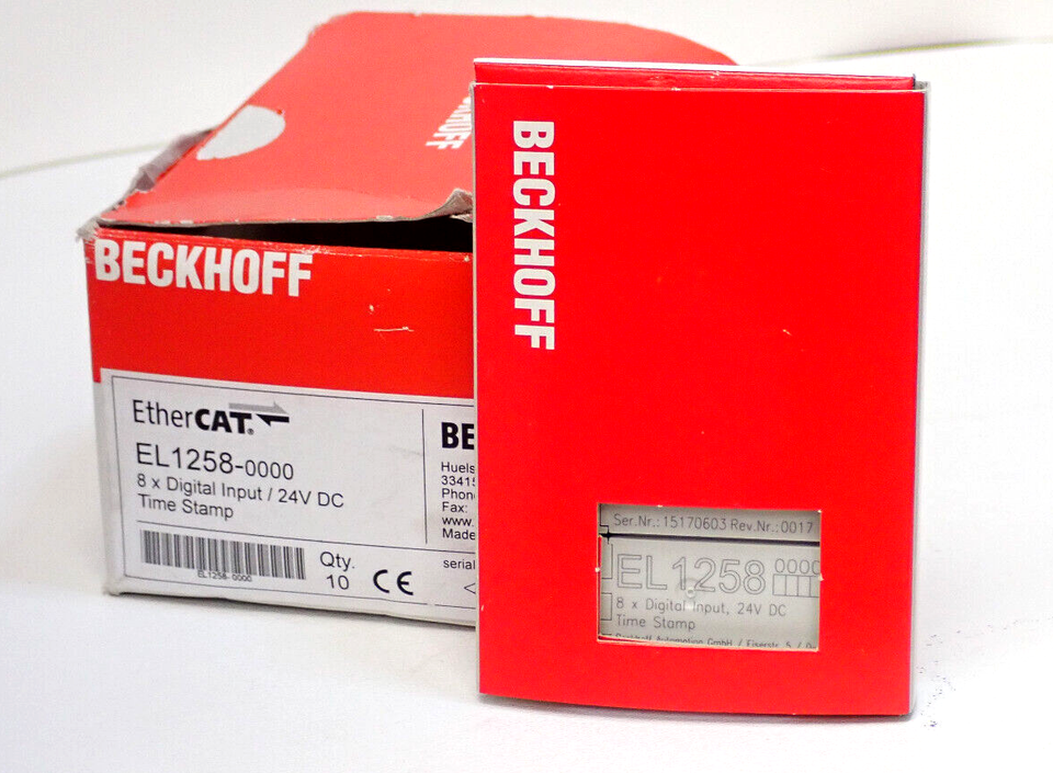 Beckhoff EL1258 8 X Digital Input / 24V DC EL1258-0000 | eBay