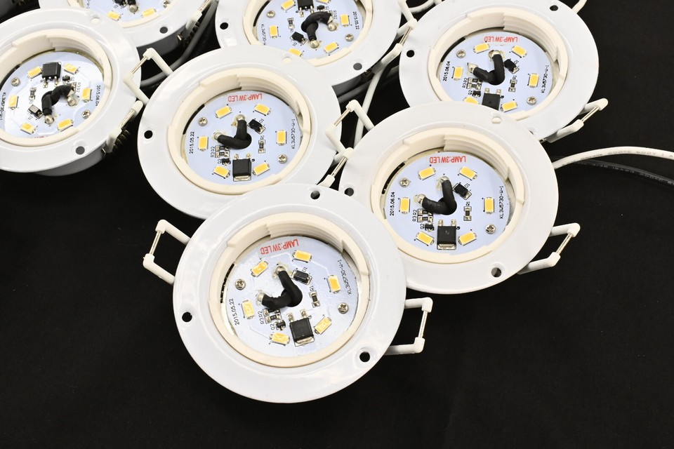 10pcs Recessed LED Puck Lights/Down Lights - 3" Inch - 12VDC - 3W ...