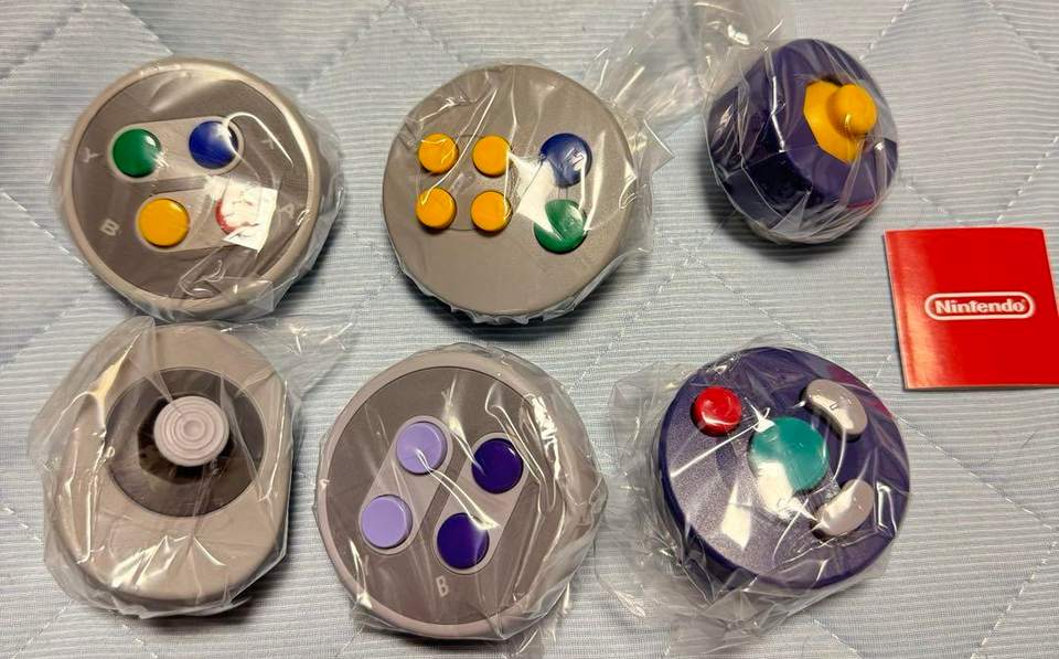 Nintendo Controller Button Collection Vol.2 Complete Set of 6 keychain ...