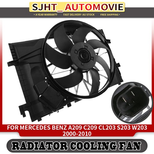 New Radiator Cooling Fan for Mercedes Benz A209 CL203 C209 W203 S203 ...