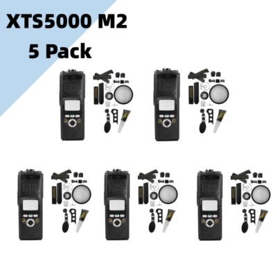 5PCS Black Replacement Front Housing Case for XTS5000 MII Two Way Radio ...