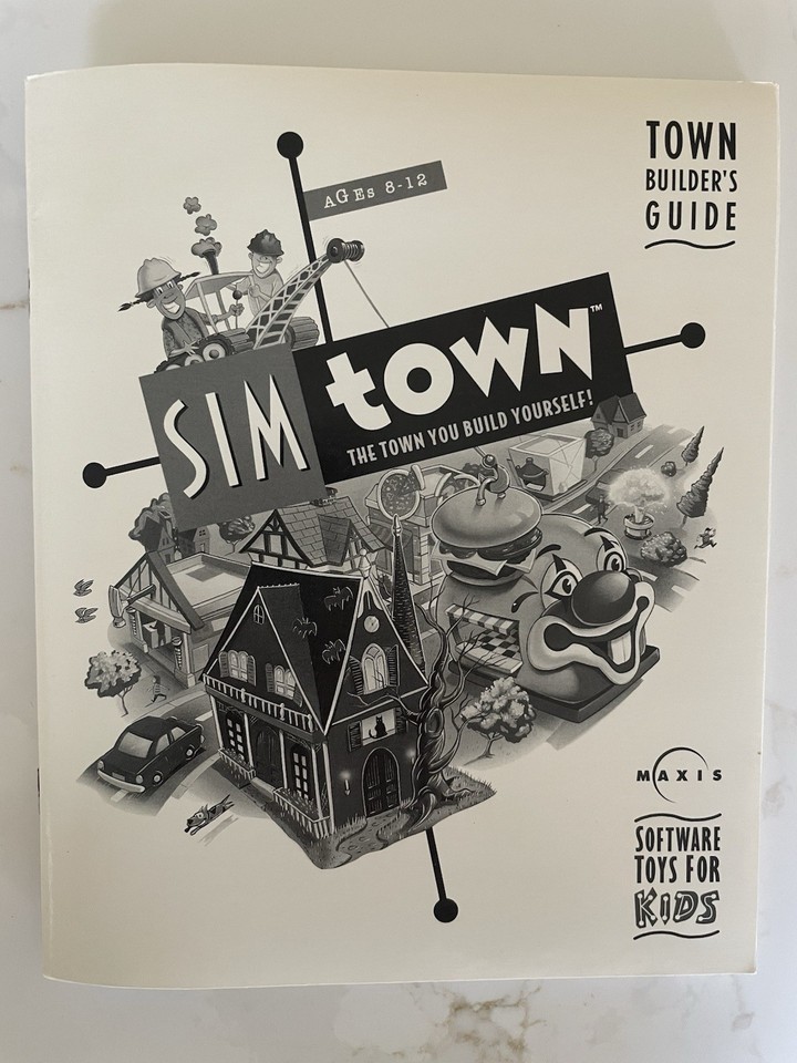 SimTown Big Box PC CD-ROM Maxis Software Toolworks CIB Kids Sim | eBay