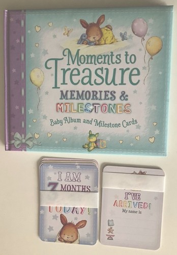 Moments to Treasure Baby Album and Milestone Cards : Memories and ...