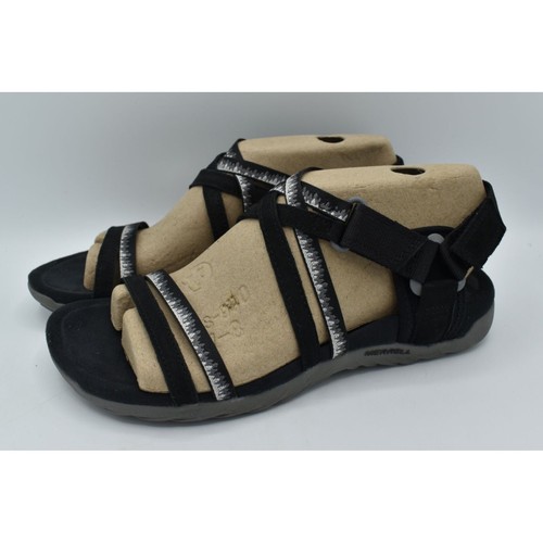 Merrell Womens Size 7 Wide Width Terran 3 Cush Lattice Black Leather ...