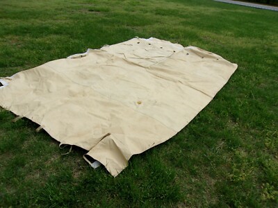 MILITARY SURPLUS 11x11 COMMAND POST TENT SKIN WALL TAN -WINDOW WALL US ...
