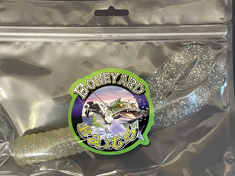 11" Grub Fishing Lure - Choose your color - Great for Halibut, Muskie ...