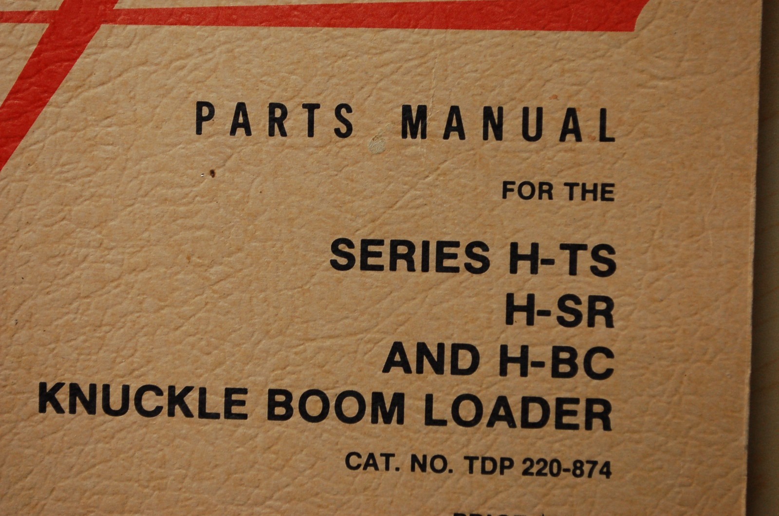 Prentice H-TS SR BC Truck Mount Knuckle Boom Log Loader Parts Manual ...