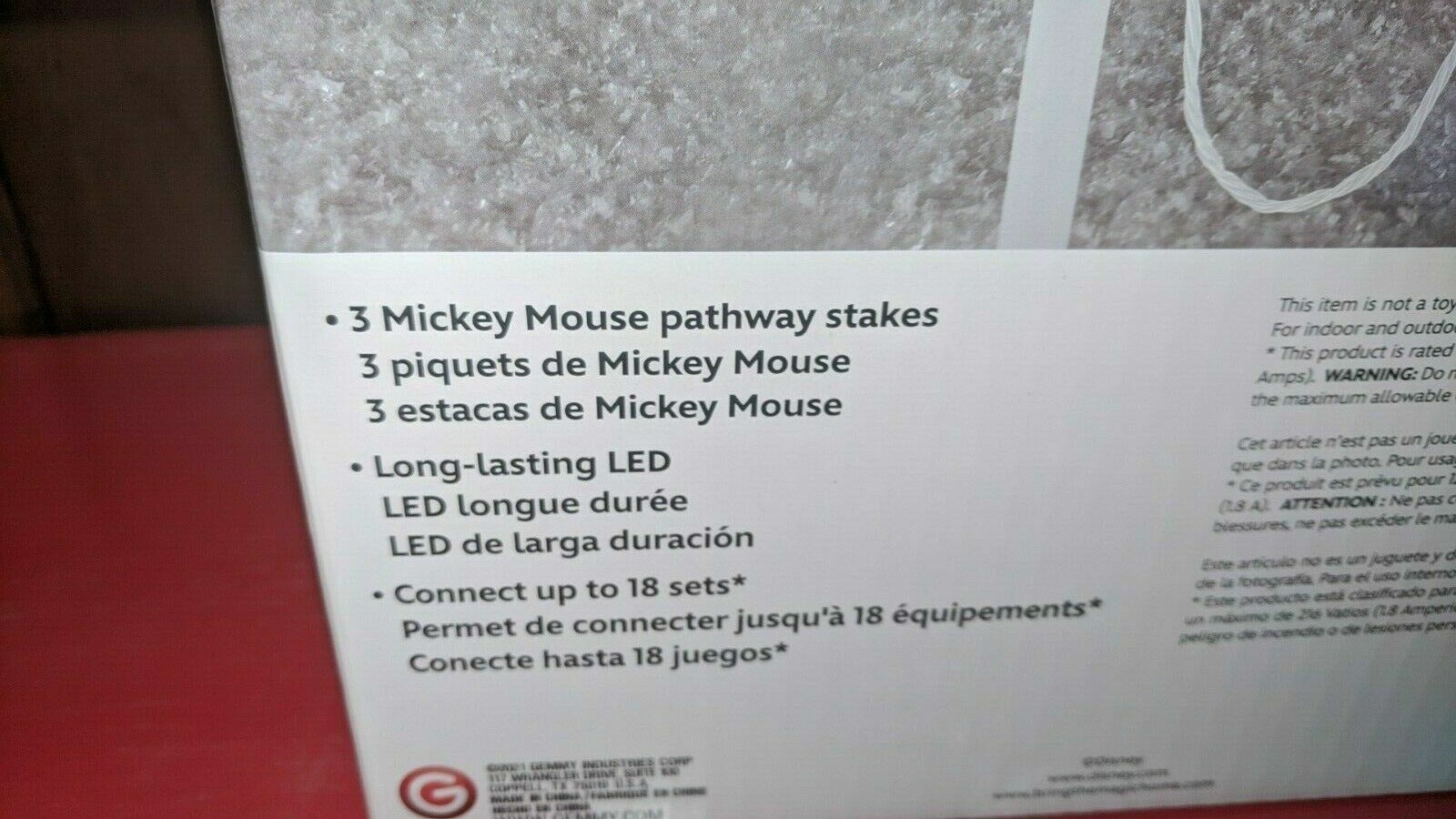 Disney Magic Holiday Mickey Mouse Color Changing Morphing LED Pathway ...