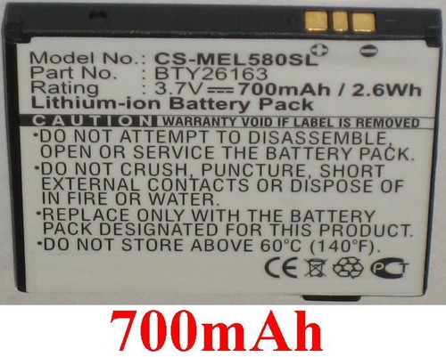 Battery 700mAh Type BTY26163 BTY26163ELSON/STD for Elson EL580 | eBay