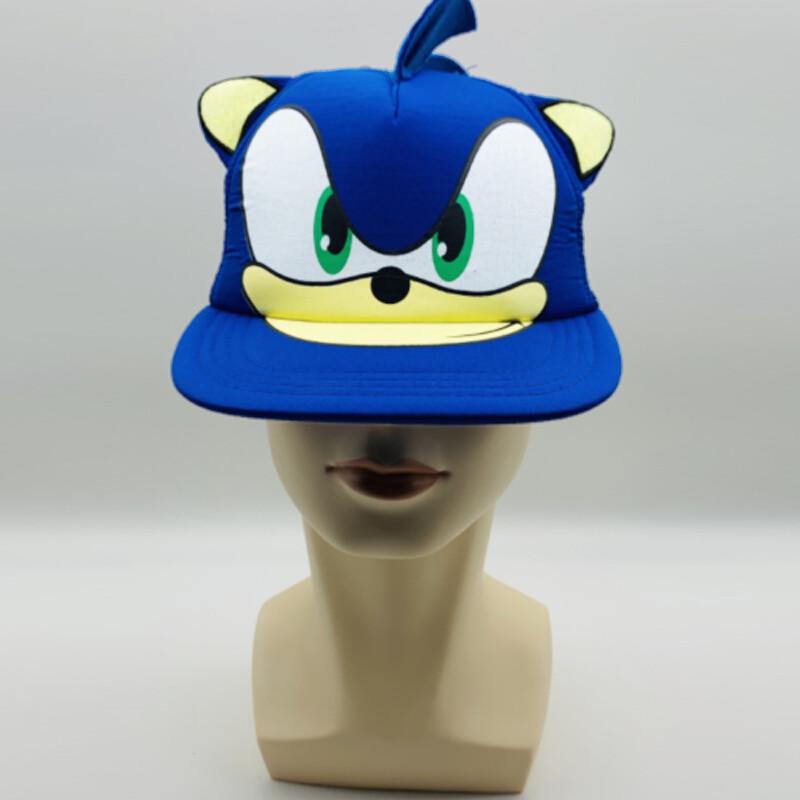 Kids Blue Sonic The Hedgehog Baseball Cap 3D Cartoon Boys Girls Hat ...