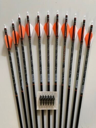 VICTORY ARCHERY PREMIUM ARROWS 4 DOZ 350 55-75LB CUT TO Lenth LIST $680 ...