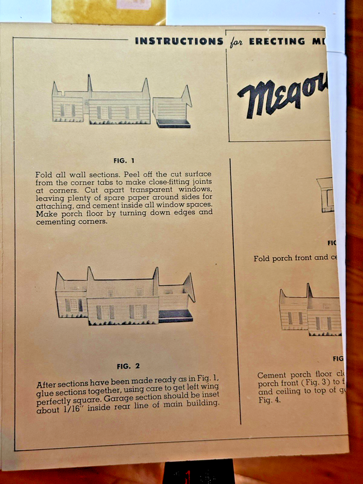 Vintage Megow P-23 Cottage House Kit in O Scale | eBay