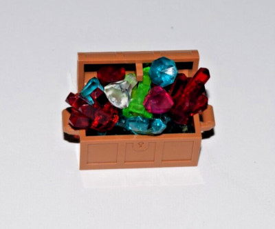Lego Treasure Chest Pirates Castle Gems Diamonds Crystals Transparent ...