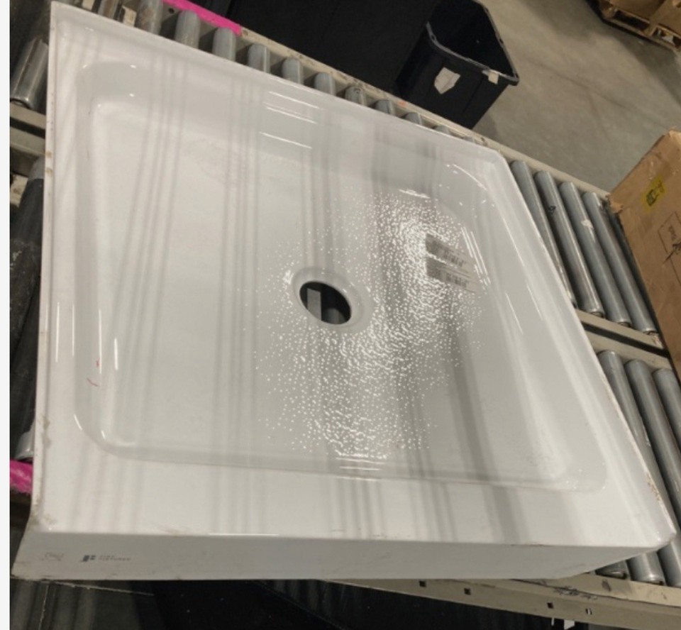 Fine Fixtures Single Threshold Acrylic Shower Base NonSlip Shower Pan ...