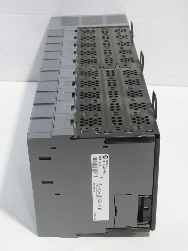 Allen-Bradley SLC-500 10-Slot Rack 1746-A10 Power Supply 1746-P2 w ...