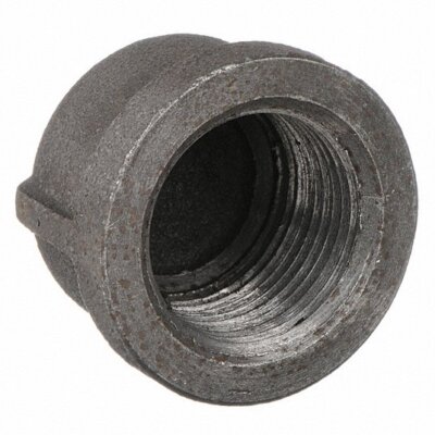 4" Pipe Round Cap Malleable Iron Female NPT Threaded Class 300 GAV ...