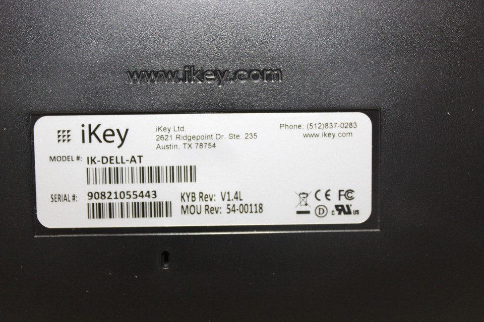 New iKey IK-DELL-AT Lattitude 12 Rugged Attachable Keyboard for 7202 ...