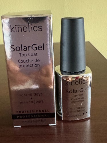 Kinetics Solar Gel Top Coat Professional (Clear) 15ml Hybrid Manicure ...