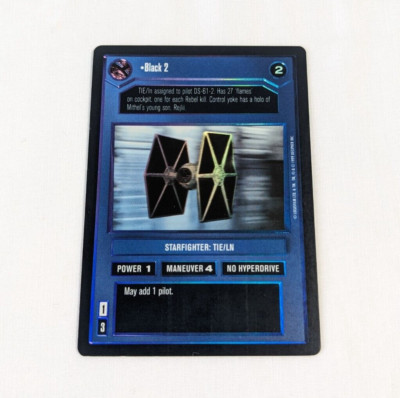 STAR WARS CCG TCG BLACK 2 Foil Reflections Decipher Inc EXC | eBay