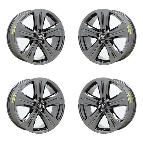 19" TOYOTA HIGHLANDER PVD BLACK CHROME WHEELS-H RIMS FACTORY OEM 69536 ...