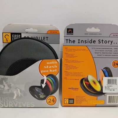 Vintage Case Logic CD Wallet, 24 CD Holder, #3200441 Color: Gray | eBay