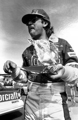 Tim Richmond Gets A Bite To Eat Prior To The Start Of The 1987 OLD ...