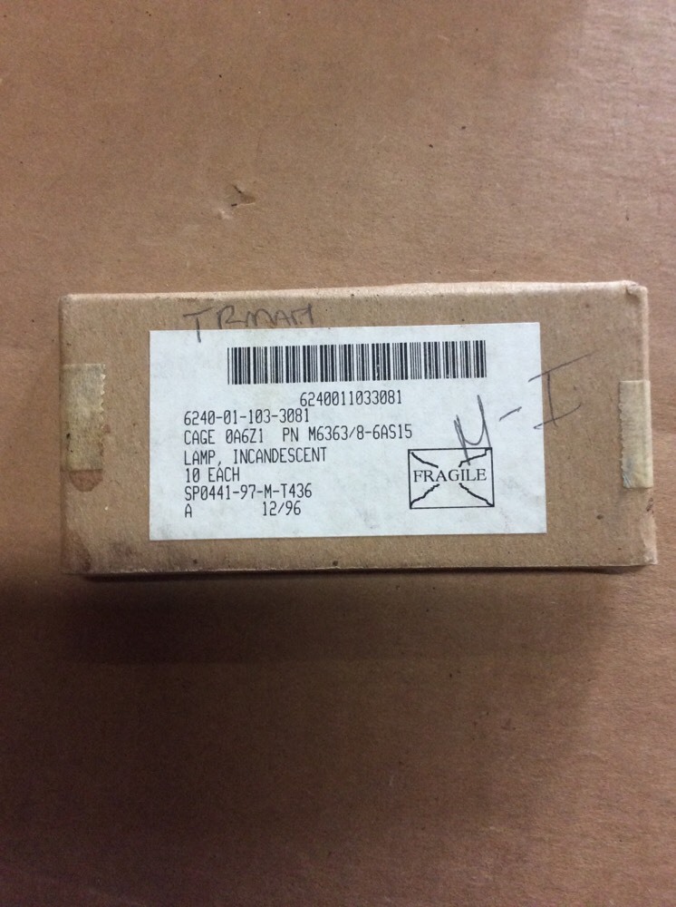 Lamp Incandescent NSN 6240011033081 - LOT OF 83 EA | eBay