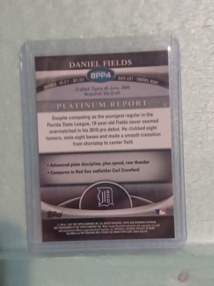 2011 Bowman Platinum Prospects #BPP4 Daniel Fields Detroit Tigers | eBay