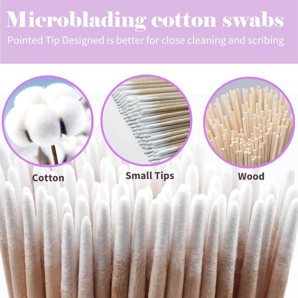 200PCS Pointed Cotton Swabs - Precision Tip Cotton Swabs - 4 Inch ...