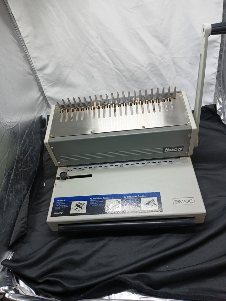 Ibico IBIMATIC Manual Heavy Duty Metal Punch and Comb Binding Machine ...